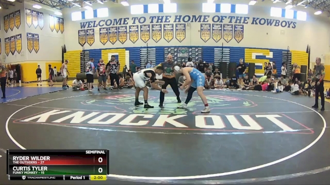 190 lbs Semis & Wb (16 Team) - Ryder Wilder, The Outsiders vs Curtis ...