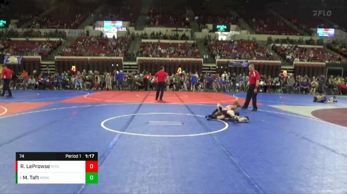 74 lbs Cons. Round 3 - Mason Taft, Mt Spokane Wrestling vs Renzy ...