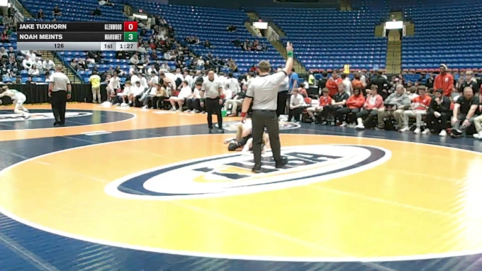 126 lbs Finals (8 Team) - Noah Meints, Mahomet (M.-Seymour) vs Jake ...