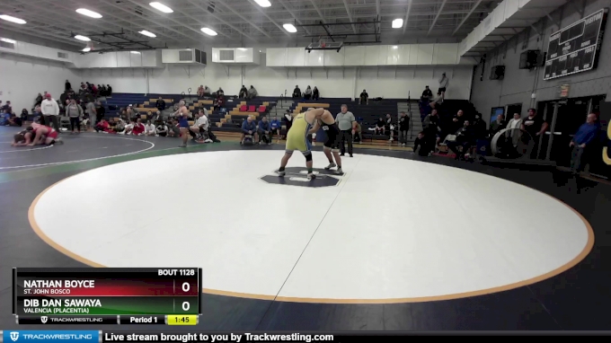 285 lbs Quarterfinal - Nathan Boyce, St. John Bosco vs Dib Dan Sawaya ...