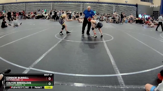 96 lbs Round 5 (8 Team) - Connor Burrell, FCA Hurricanes vs Colton ...