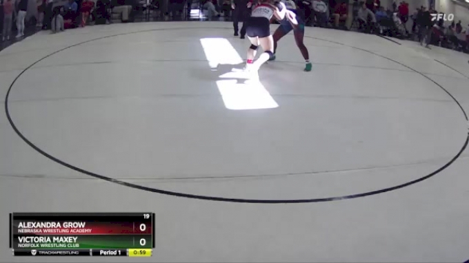 148 lbs Cons. Semi - Alexandra Grow, Nebraska Wrestling Academy vs ...