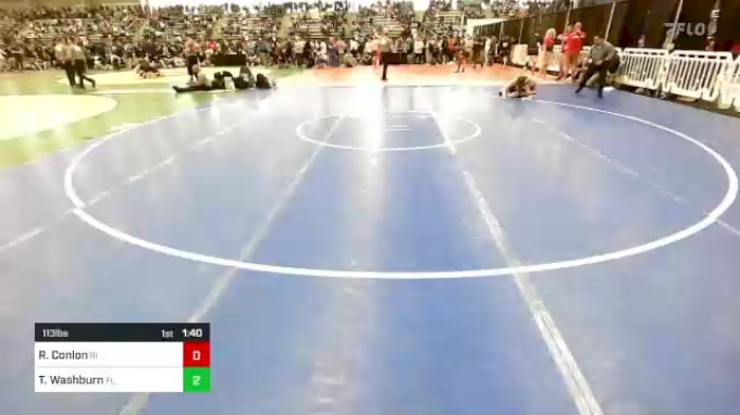113 lbs Quarterfinal - Ryan Conlon, RI vs Tyler Washburn, FL