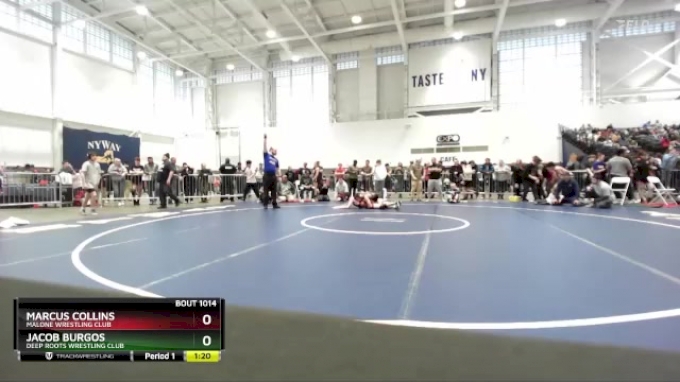 124 lbs Champ. Round 1 - Marcus Collins, Malone Wrestling Club vs Jacob ...