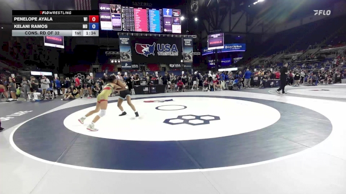 100 lbs Cons. Rd Of 32 - Penelope Ayala, WI vs Kelani Ramos, MD