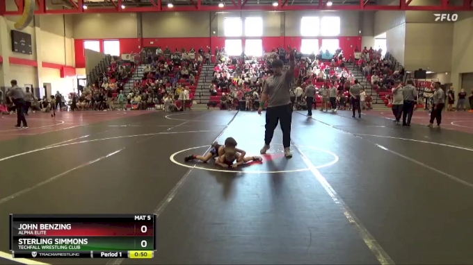 50 lbs Quarterfinal - Sterling Simmons, Techfall Wrestling Club vs John ...