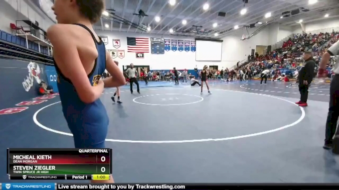 85 lbs Quarterfinal - Steven Ziegler, Twin Spruce Jr High vs Micheal ...