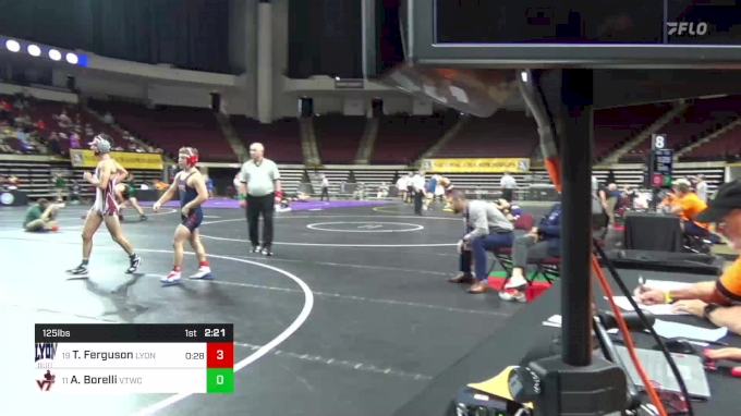 125 lbs Consi Of 8 #1 - Ty Ferguson, Lyon vs Anthony Borelli, Virginia ...
