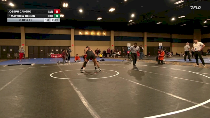 165 lbs C Of 8 #1 - Joseph Cangro, Harvard vs Matthew Olguin, Oregon State