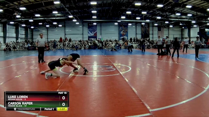 92 lbs Rd# 1 9:00am Friday - Carson Raper, Minion Black vs Luke Loren ...