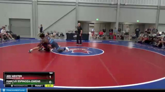 160 lbs Semis & 1st Wrestleback (8 Team) - Jed Wester, Minnesota Gold ...