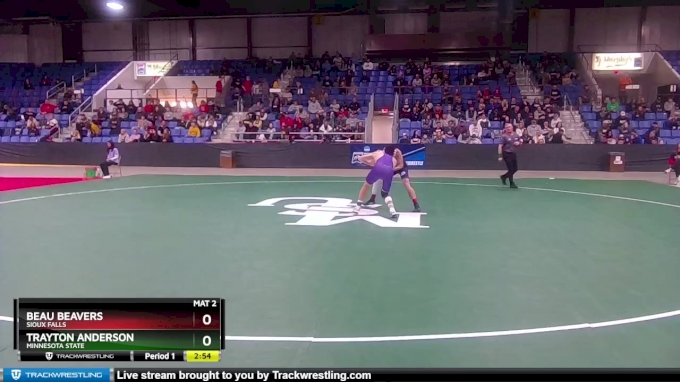 141 lbs Champ. Round 1 - Beau Beavers, Sioux Falls vs Trayton Anderson ...