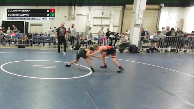 80 lbs Consi Of 8 #2 - Colton Wiseman, IN vs Dominic Galvan, CA