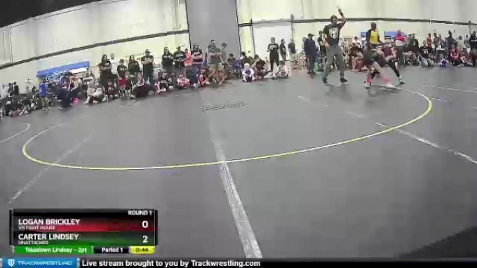 70 lbs Round 1 - Logan Brickley, VB Fight House vs Carter Lindsey ...