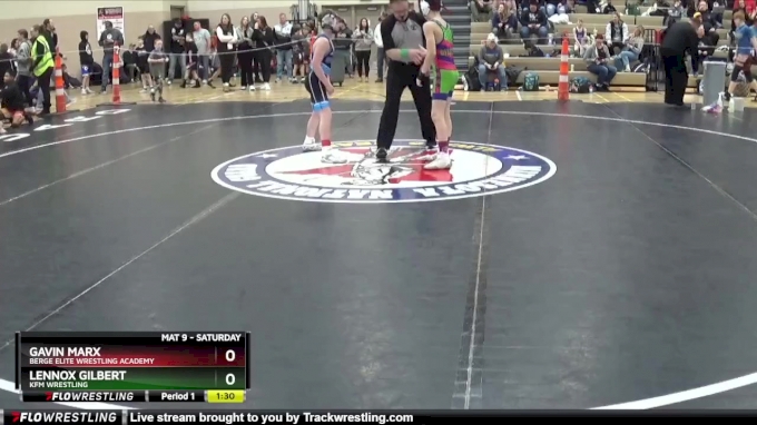 90 lbs Quarterfinal - Gavin Marx, Berge Elite Wrestling Academy vs ...