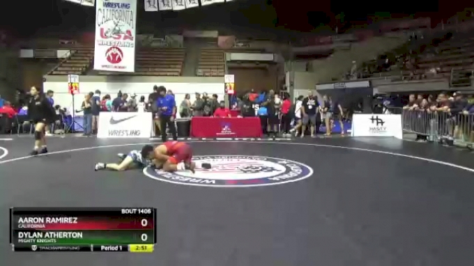 61 lbs Semifinal - Aaron Ramirez, California vs Dylan Atherton, Mighty ...