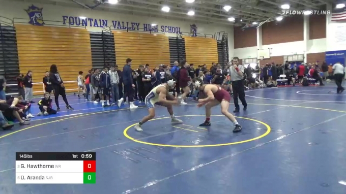 145 lbs Consolation - Gabriel Hawthorne, White River vs Oscar Aranda ...