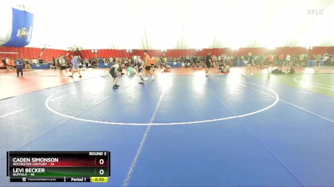 106-109 lbs Round 3 - Caden Simonson, Rochester Century vs Levi Becker ...