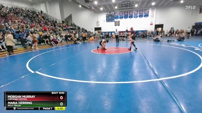 140 lbs Champ. Round 1 - Morgan Murray, Cheyenne Central vs Maria ...