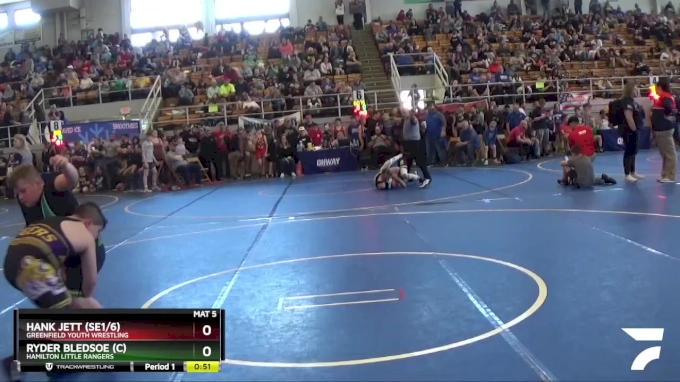 Cons. Round 4 - Hank Jett (se1/6), Greenfield Youth Wrestling vs Ryder ...