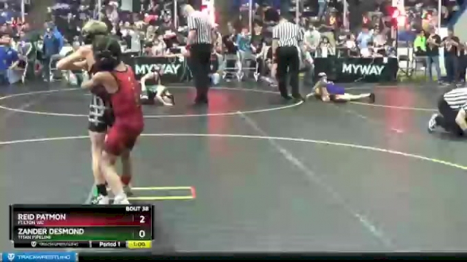 66 lbs Cons. Round 2 - Zander Desmond, Titan Pipeline vs Reid Patmon ...