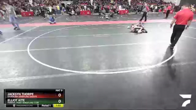 105 lbs Champ. Round 1 - Jacksyn Thorpe, Kaukauna Grappling Ghosts vs ...