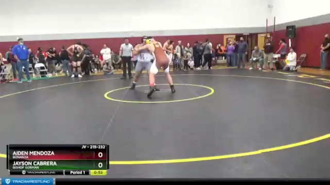 215 lbs Semifinal - Aiden Mendoza, Bonanza vs Jayson Cabrera, Bishop Gorman