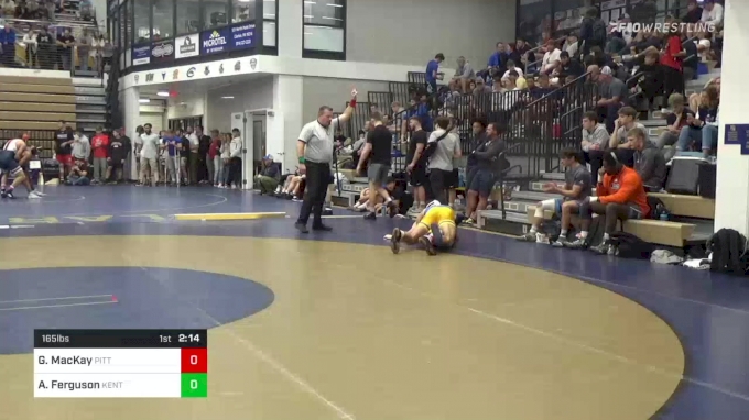 165 lbs Round Of 16 - Grant MacKay, Pittsburgh vs Aaron Ferguson, Kent ...