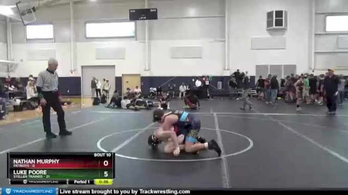 126 lbs Round 4 (6 Team) - Luke Poore, Steller Trained vs Nathan Murphy ...