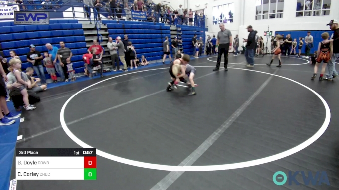 46 lbs 3rd Place - Garrett Doyle, Cowboy Wrestling vs Cannon Corley ...