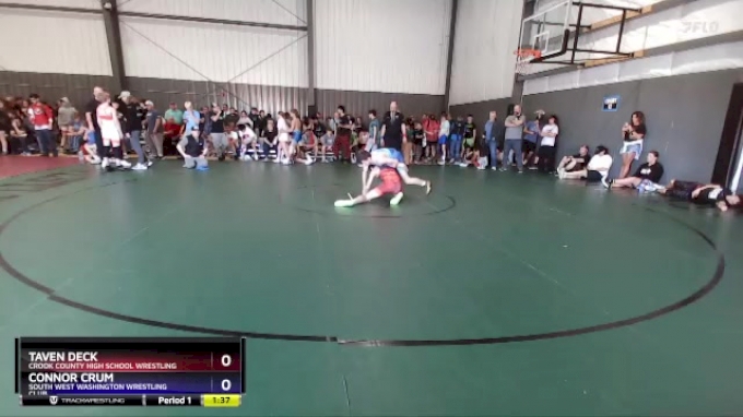126 lbs Champ. Round 2 - Taven Deck, Crook County High School Wrestling ...