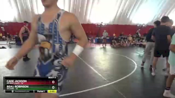 182 lbs Semis & 1st Wb (8 Team) - Cade Jackson, Detroit Lakes vs Beau ...