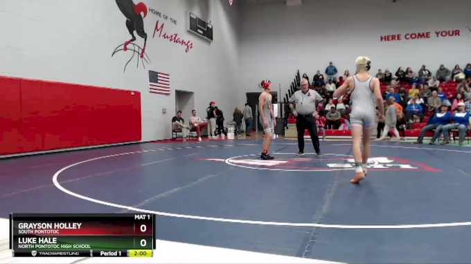 138 lbs Semifinal - Luke Hale, North Pontotoc High School vs Grayson ...