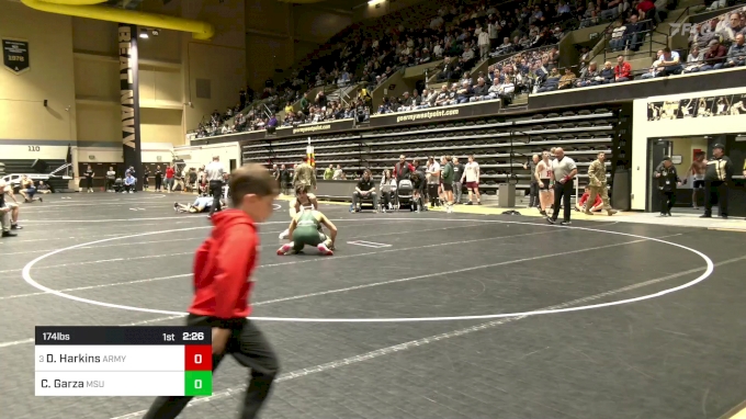 174 lbs Quarterfinal - Dalton Harkins, Army vs Ceasar Garza, Michigan State