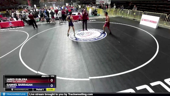 170 lbs Cons. Round 2 - Jared Eublera, Morro Bay Wrestling vs Gabriel ...