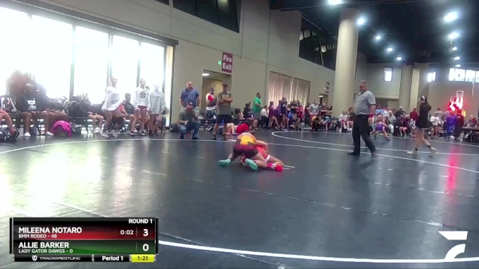 110 lbs Round 1 (4 Team) - Allie Barker, Lady Gator Dawgs vs Mileena ...