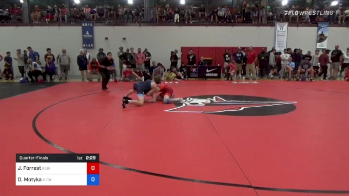 57 kg Quarterfinal - Jax Forrest, Bishop McCort High School Wrestling vs Davis Motyka, X-Calibur ...