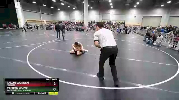 120 lbs Round 1 - Talon Worden, Missouri vs Tristen White, Moen ...