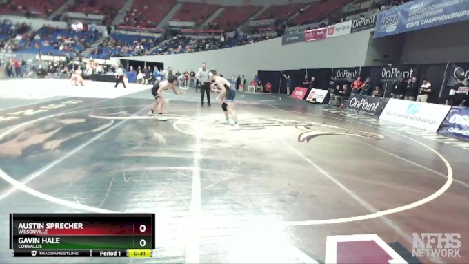 5A-152 lbs Cons. Round 2 - Gavin Hale, Corvallis vs Austin Sprecher ...