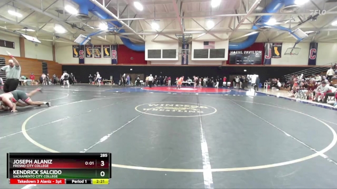 285 lbs Semifinal - Joseph Alaniz, Fresno City College vs Kendrick ...