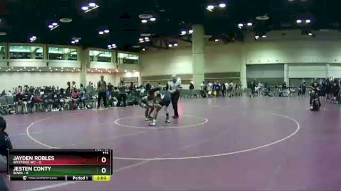 113 lbs Round 3 (10 Team) - Jayden Robles, Westside WC vs Jesten Conty ...