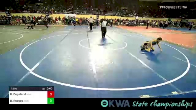 73 lbs 3rd Place - Bailey Copeland, HURRICANE WRESTLING ACADEMY vs ...