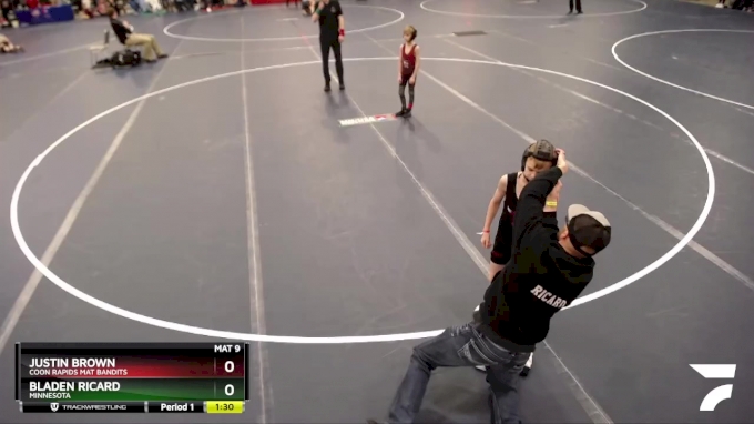 63 lbs Cons. Round 1 - Bladen Ricard, Minnesota vs Justin Brown, Coon ...