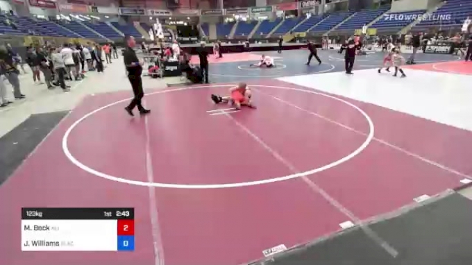 123 kg Quarterfinal - Mason Bock, All American Training Center vs Jacob ...
