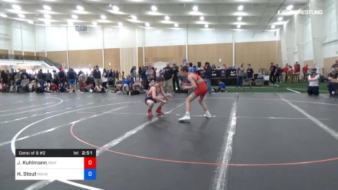 120 lbs Consi Of 8 #2 - Jaxson Kuhlmann, SWIFT vs Hayden Stout ...