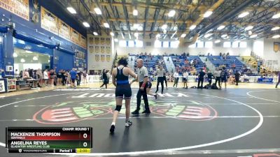 115 lbs Champ. Round 1 - Mackenzie Thompson, Sentinels vs Angelina ...