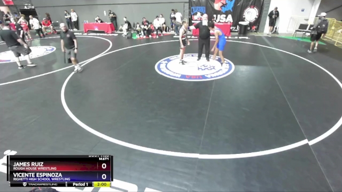 138 lbs Champ. Round 1 - James Ruiz, Rough House Wrestling vs Vicente ...