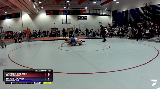 120 lbs Cons. Round 4 - Bryce Looney, Ground Up USA vs Zander Brewer ...