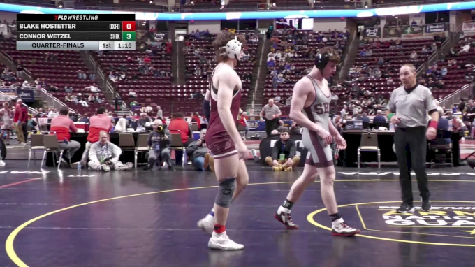 172 lbs Quarterfinal - Blake Hostetter, Oxford Area vs Connor Wetzel ...