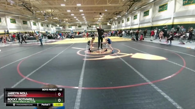 85 lbs Cons. Semi - Jareyn Noll, Beach Buccaneers vs Rocky Rothwell ...